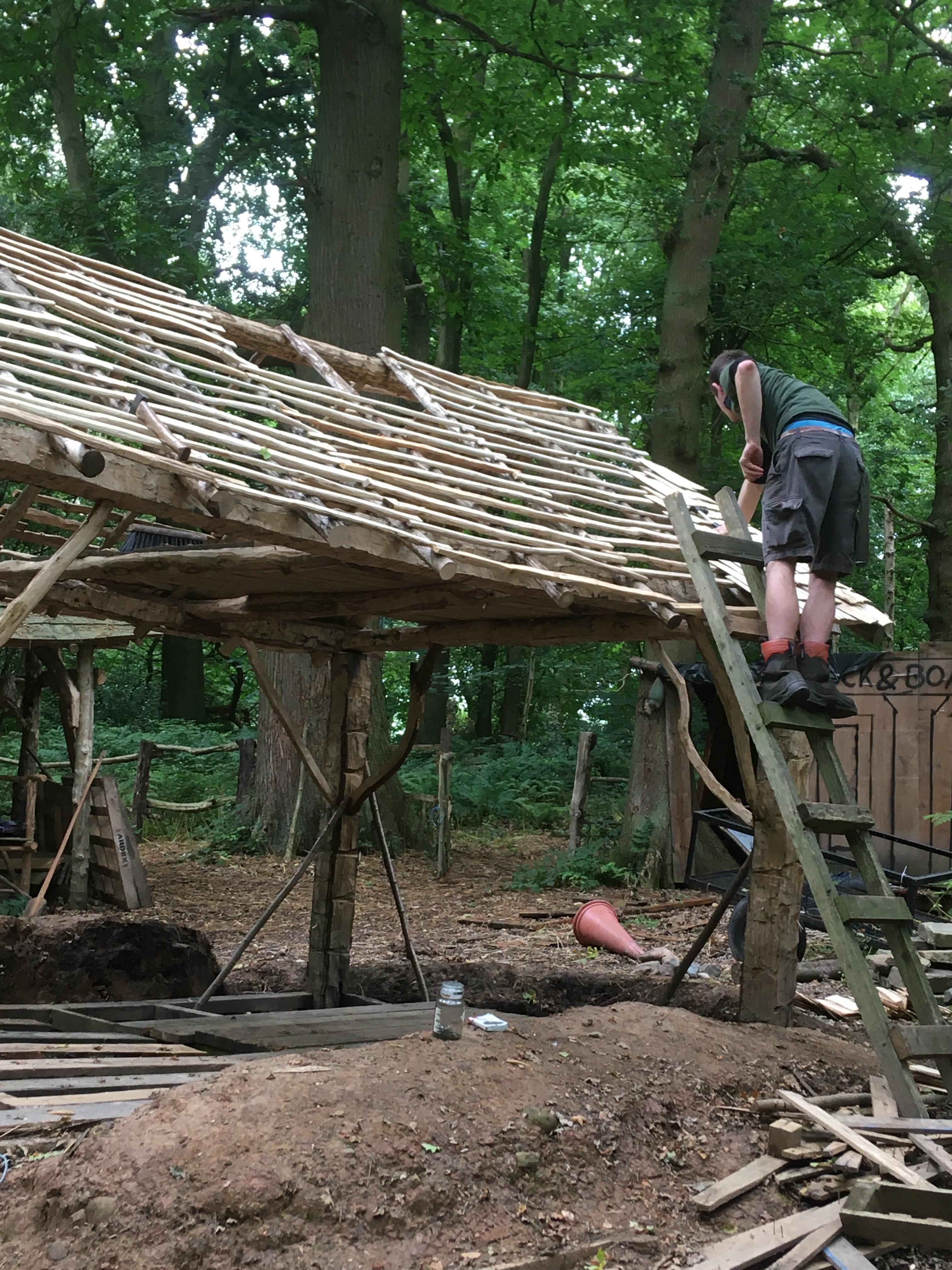 Den cabin roof update 07/08 – The Den workshop